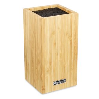 Greta Magnusson-Grossman SL2724 B&uuml;rsten Messerblock ohne Messer | Unbest&uuml;ckte Messerbl&ouml;cke f&uuml;r 8 Messer | Messerblock Universal