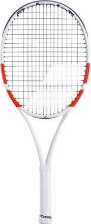 Babolat Tennisschläger Modell Pure Strike, Griff 00, Weiß/Rot/Schwarz, Jugendliche 140-150 cm, Präzision Stabilität, Hybridrahmen, Ausgewogene Kraft und Kontr