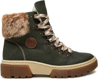 Rieker Schn&uuml;rschuhe X8647-54 Gr&uuml;n
