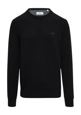 s.Oliver Rundhalspullover (1-tlg) langarm, Rundhals-Ausschnitt