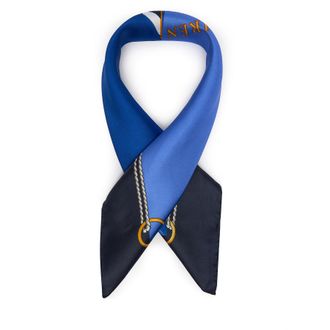 Lauren Ralph Lauren Seidentuch LAUREN RALPH LAUREN Colour-Blocked Anchor-Crest 454P09785003 Blau