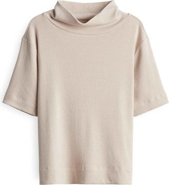 someday Damen Kurzarmshirt | KEBBIE Regular Jerseyshirt mit feiner Rippstruktur Mellow m&eacute;lange, 38