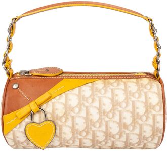 Dior Crossbody Bags - Christian Dior Trotter Monogram Lovely Bowling Han - Gr. unisize - in Beige - f&uuml;r Damen