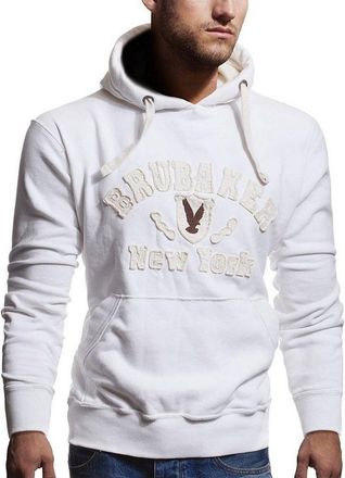 Brubaker Kapuzensweatshirt Herren Sweatshirt mit Kapuze - New York Eagle (1-tlg) Sweater mit Kängurutasche und Adler Logo