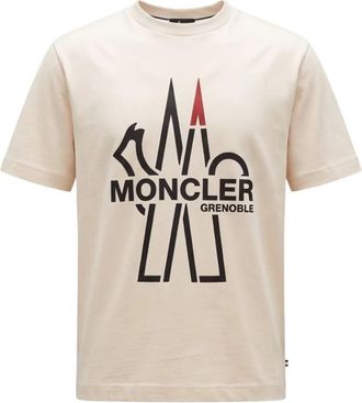 Moncler Moncler Grenoble T-Shirts und Poloshirts - - Tops - Herren - Beige - L