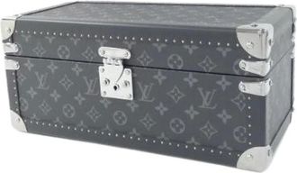 Louis Vuitton Pre-owned &Eacute;tui &agrave; bijoux Monogram Eclipse - Femme - Pre-owned - Noir - Taille: ONE Size