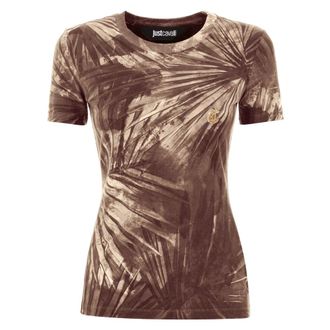 Roberto Cavalli Femme, Tops, Beige, Taille: 38 FR T-Shirt