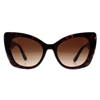 Dolce & Gabbana Cat Eye Damen Havanna Braun Farbverlauf DG4405