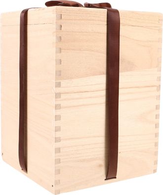 Amosfun Dekorative Holzkiste Mit Deckel Handgefertigte Aufbewahrungsbox F&uuml;r Teetassen Und Schmuck Vintage Holzschatulle Praktische Geschenkbox F&uuml;r Hochzeit Un