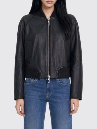 Sportmax Amour kurze Bomberjacke aus Lammleder mit Rei&szlig;verschluss