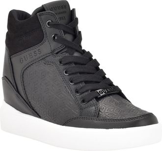 Guess Guess Damen Blairin Sneaker, Schwarzes Logo, 37 EU