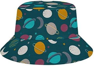 Generic Extraterrestre De lespace-1 Seau Chapeau Mode Chapeau Soleil Pliable Visière Capeline pour Été Jardinier Plein Air