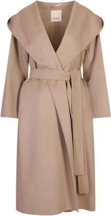 Max Mara Femme, Manteaux, Beige, Taille: 34 FR Belted Manteaux