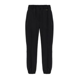 Burberry Pantalon en laine Lidian - Femme - Pantalons - Noir - Taille: 34 FR