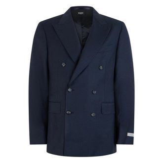 Canali Zweireihiges Jackett - - Suits - Herren - Blau - L