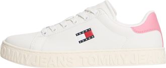 Tommy Jeans Damen Tjw Logo Outsole Sneaker ESS En0En02703 Low Top, Pink (Ecru/Mystic Pink), 40 EU