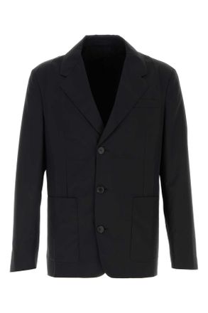Prada Schwarzer Wollmischblazer