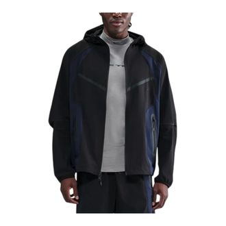 Nike Homme, Sport, Noir, Taille: L Tech Dri-FIT Woven Color-Block Windrunner Loose Jacket