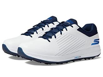 Skechers Homme Elite 5 Arch Fit Waterproof Golf Shoe Basket, White Synthetic Navy Trim, 42.5 EU