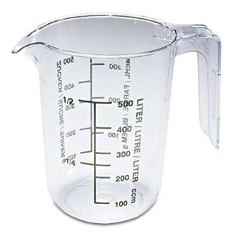 St&auml;dter Staedtler Me&szlig;kanne 500 ml, Kunststoff, durchsichtig