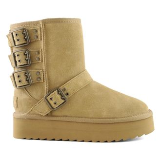 Colors Of California Biker Platform Boot - - Shoes - Damen - Braun - 36 EU