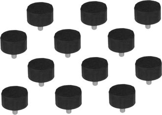 DOITOOL 12 Stück Teiliges Verstellbares Möbel nivellierset Gewinde Gummifüße rutschfest Geräuschdämpfend für Tische Stühle Schränke Anti rutschige Schraubfüße