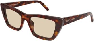 Saint Laurent 276 Mica Sonnenbrillen - - Accessories - Damen - Braun - 55 MM