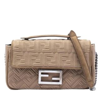 Fendi Pre-owned Nylon Schultertasche - - Pre-owned - Damen - Beige - ONE SIZE