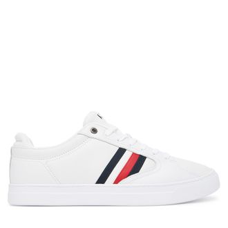 Tommy Hilfiger Sneakers Tommy Hilfiger Icon Court Stripes FM0FM05628 Wei&szlig;