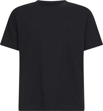 Dries Van Noten Homme, Tops, Noir, Taille: S T-Shirt Ras du Cou Regular-Fit en Jersey