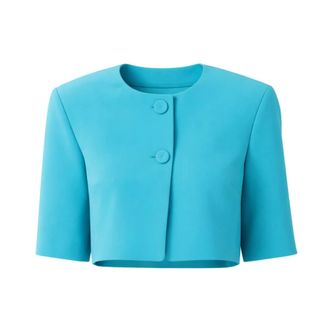Pinko Pinko, Femme, Vestes, Bleu, Taille: 38 FR Veste Boutonn&eacute;e