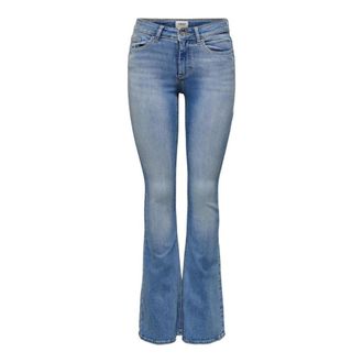Only Only, Femme, Jeans, Bleu, Taille: 42 FR L30 Onlblush Mid Waist Flared Jeans