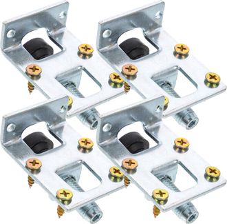 SOLUSTRE 4 St&uuml;ck Verstellbare M&ouml;belf&uuml;&szlig;e mit Schraubgewinde Schwere M&ouml;bel Nivellierf&uuml;&szlig;e aus Metall Tisch und Schranknivellierer f&uuml;r M&ouml;belbeine rutschfeste M&ouml;bel