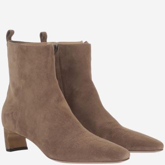Sartore Womens Ankle Boots Brown Suede