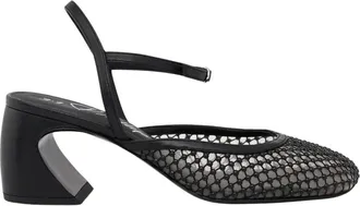 3.1 Phillip Lim Femme, Chaussures, Noir, Taille: 39 EU Escarpins Mary Jane noirs avec talons en forme de lune