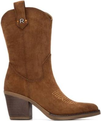 Refresh Bottes de cowboy Femme Camel - Chaussures confortables et polyvalentes - Mode décontractée - Modèle 17296702 (Taille38)