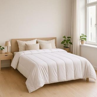 Someo Couette mi-Saison recycl&eacute;e enveloppe Microfibre 350g 260x240