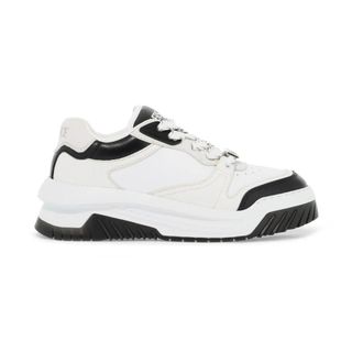 Versace Griechische Emaille Ledersneaker - - Shoes - Damen - Wei&szlig; - 38 EU