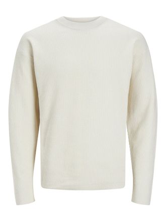 Jack & Jones Herren JPRCCSPRING Perfect Knit Crew Neck Strickpullover, Almond Milk,XL