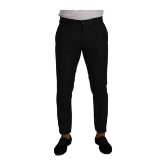 Dolce & Gabbana Homme, Pantalons, Gris, Taille: M Pantalon de Soir&eacute;e Smoking