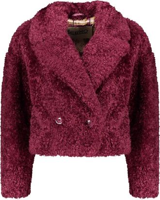 Herno veste en fourrure artificielle à coupe crop - Rose