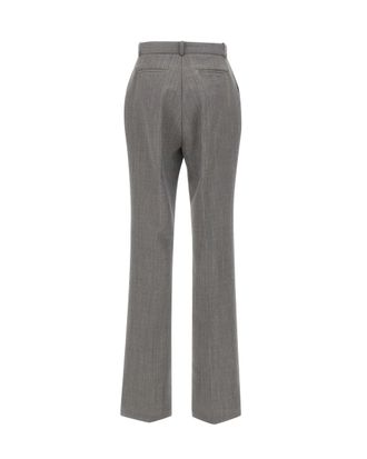 Elisabetta Franchi Tailored Wool Trousers - Gray