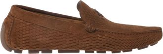 Baldinini Homme, Chaussures, Brun, Taille: 43 1/2 EU Mocassin en daim perfor&eacute;