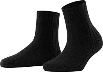 Falke Bedsock Rib W Hp laine épaisses fantaisie 1 paire, Chaussettes Femme, Noir Black 3009, 39-42