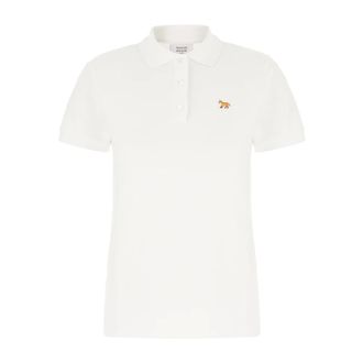 Maison Kitsun&eacute; Femme, Tops, Blanc, Taille: 40 FR Polo Chemises