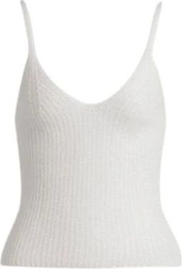 Alberta Ferretti Femme, Tops, Blanc, Taille: 36 FR Top en laine et mohair