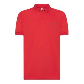 Sun 68 Polohemd mit Blumendruck - - Tops - Herren - Rot - L
