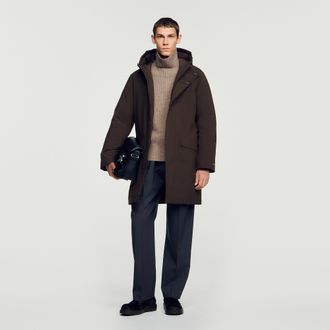 Sandro Kapuzenparka mit Rei&szlig;verschluss