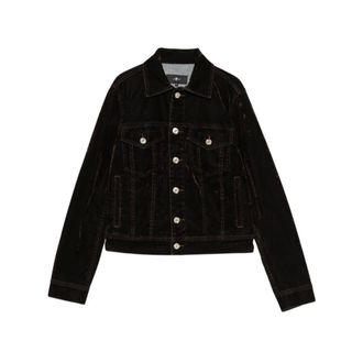 7 For All Mankind Adi Trucker Jacket - Femme - Vestes - Brun - Taille: 38 FR
