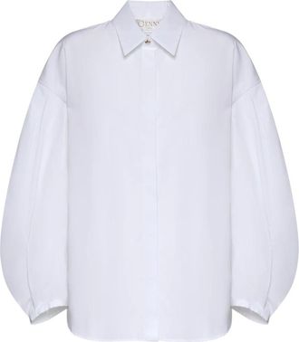 Genny Femme, Blouses et Chemises, Blanc, Taille: 38 FR Chemises